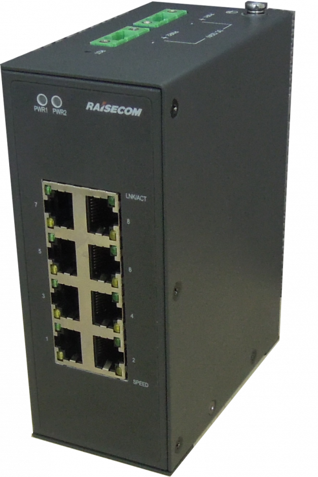 L2 DIN-Rail Unmanaged Industrial Switch | Raisecom